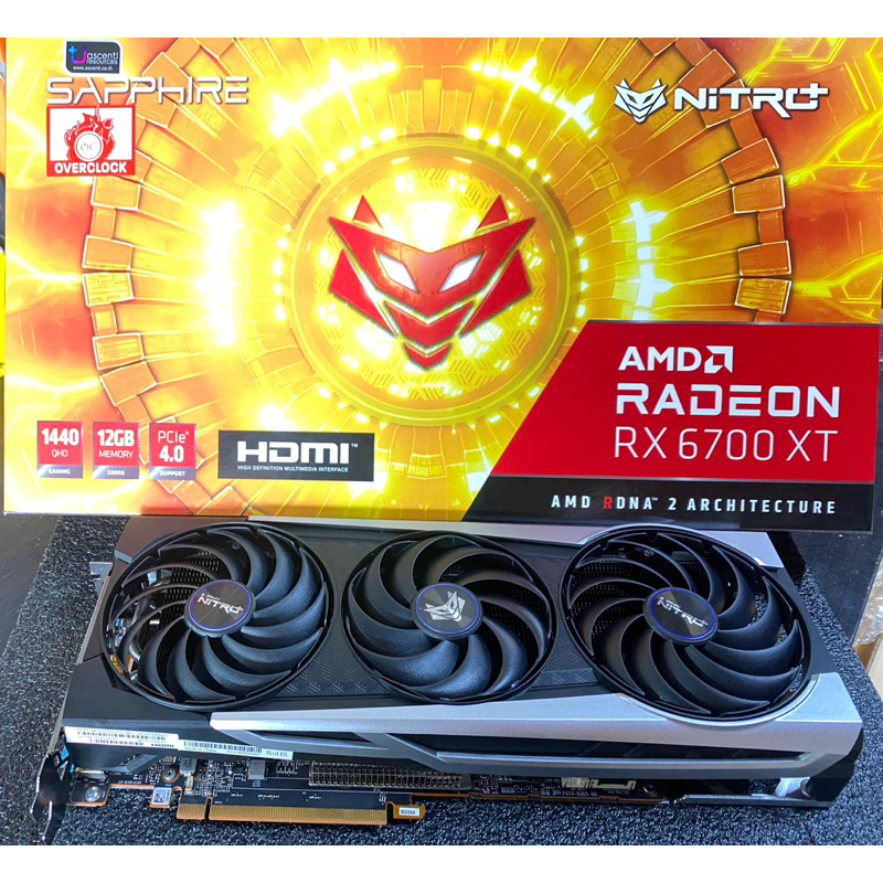 VGA (การ์ดจอ)RX6700XT - SAPPHIRE NITRO+ AMD RADEON 12GB GDDR6 | Shopee ...