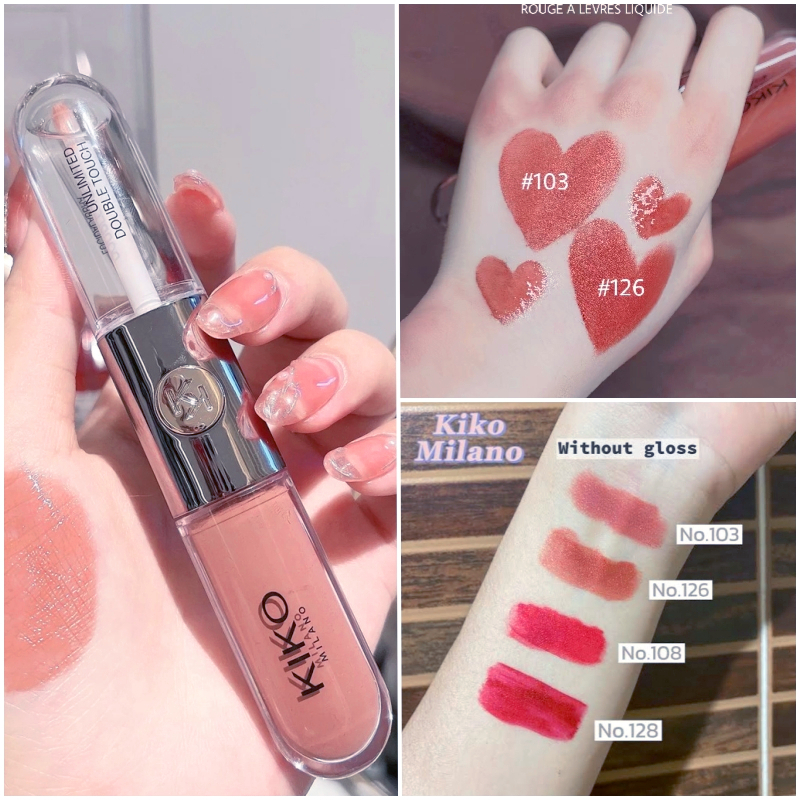 100%คิโกะ มิลาโน #Kiko Milano Unlimited Double Touch ลิปสติกเนื้อแมทติดทนนาน 6 Ml Lipstick ติดทน ...