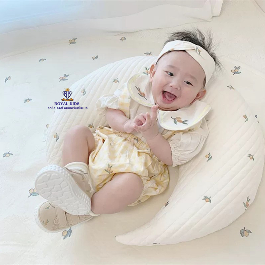 D0026 หมอนรองให้นม หมอนเด็ก จัดท่านอน รูปทรงพระจันทร์น่ารักๆ สำหรับเด็ก ...