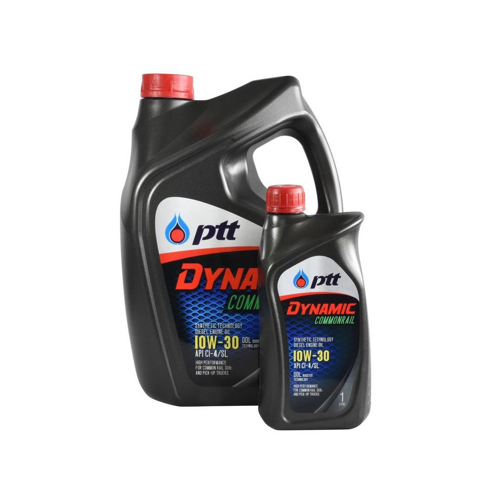 ของแท้100%PTT DYNAMIC COMMONRAIL ปตท น้ำมันเครื่อง ดีเซล กึ่งสังเคราะห์ ...