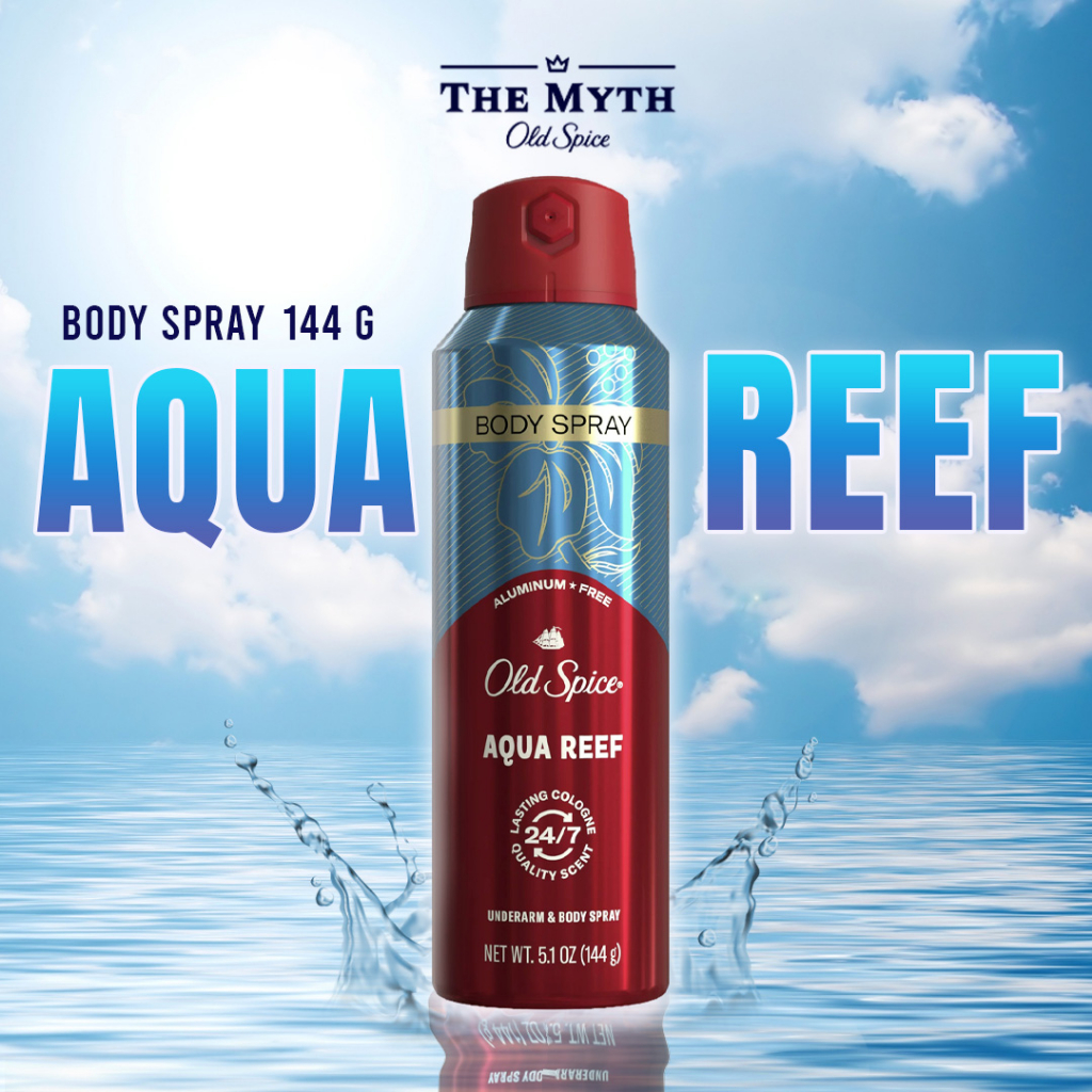 *ลด60.- ใส่โค้ด DECMYTH1* Old Spice All Body Spray รวม สเปรย์ 144g ระงับกลิ่นกายและเบาสบายนาน 24 ...