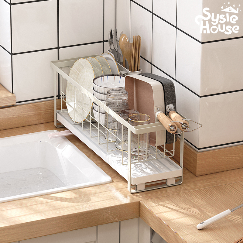 Sysie House ที่คว่ำจาน สไตล์ญี่ปุ่น มินิมอล ข้างซิ้งค์ ชั้นตะแกรงวางจาน ...
