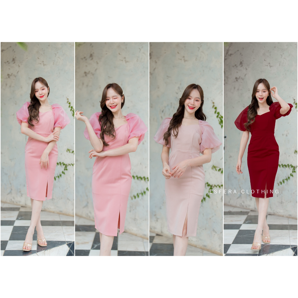 เดรสออกงาน DR075-2 Katlynn Lady Dress | Shopee Thailand