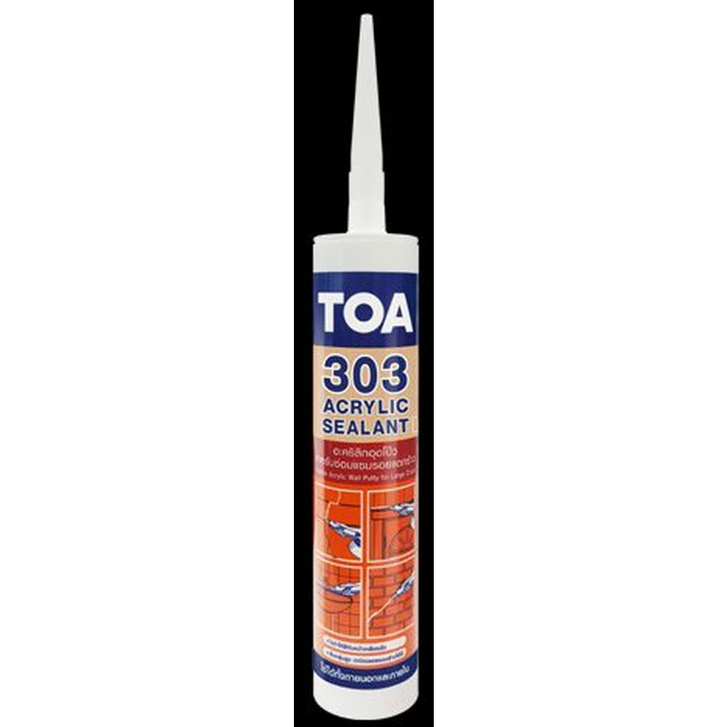กาวอะคริลิค ซีแลน ซิลิโคน แด๊ป TOA 303 280ml ACRYLIC SILICONE SEALANT | Shopee Thailand