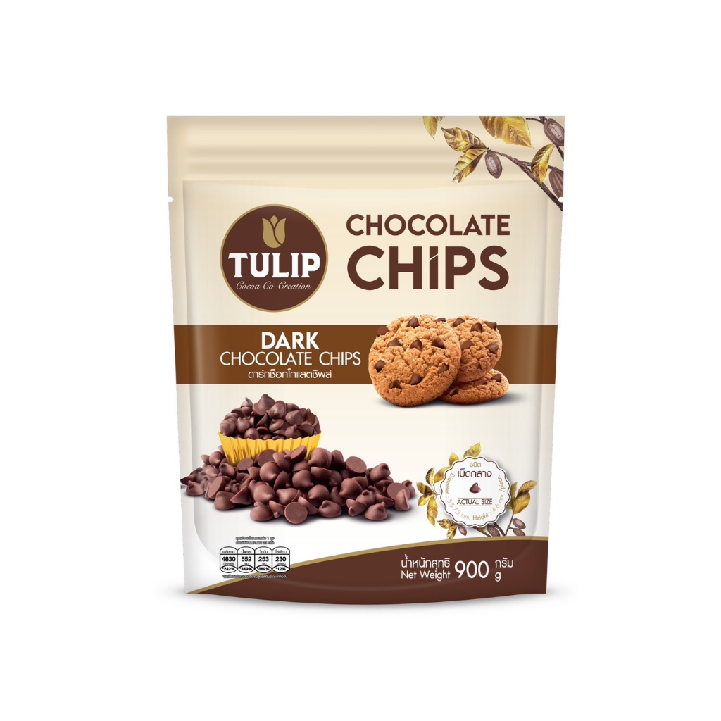 Tulip Dark & White Compound Chocolate ทิวลิป ดาร์ค แอนด์ ไวท์ ช็อคโกแลต ...