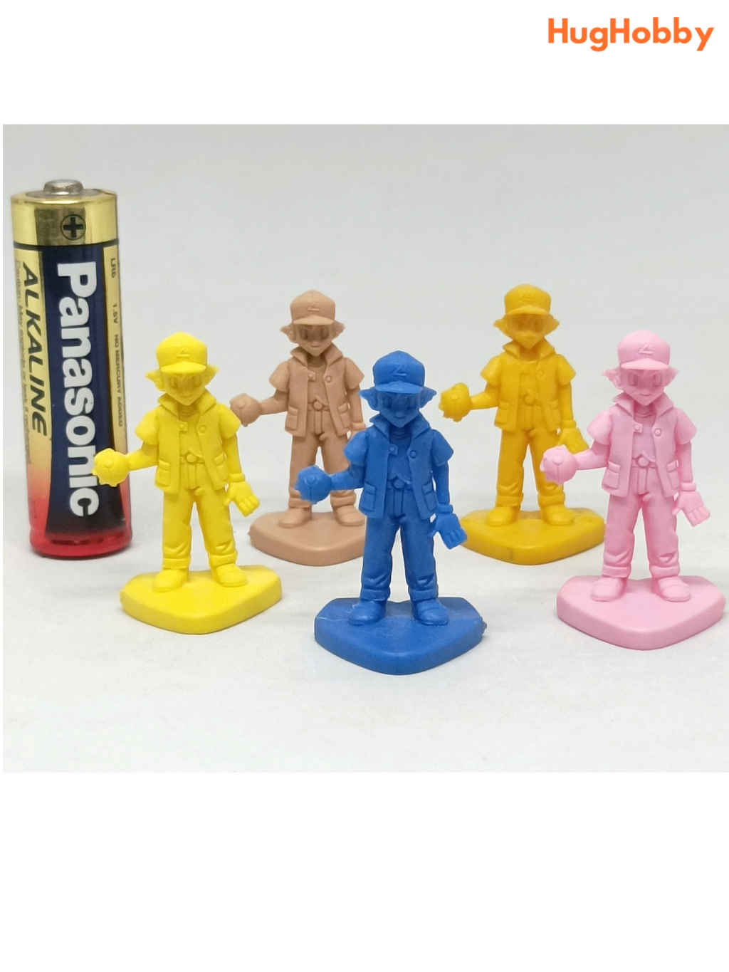 [Set of 5] Vintage 1997 Tomy Pokemon Satoshi (Ash Ketchum) Keshi Eraser ...