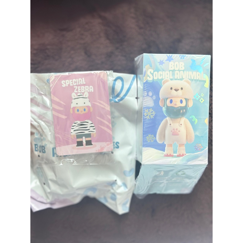 ( พร้อมส่ง ) เช็คการ์ด ของแท้ Famer Bob Social Animal series Blind Box ...