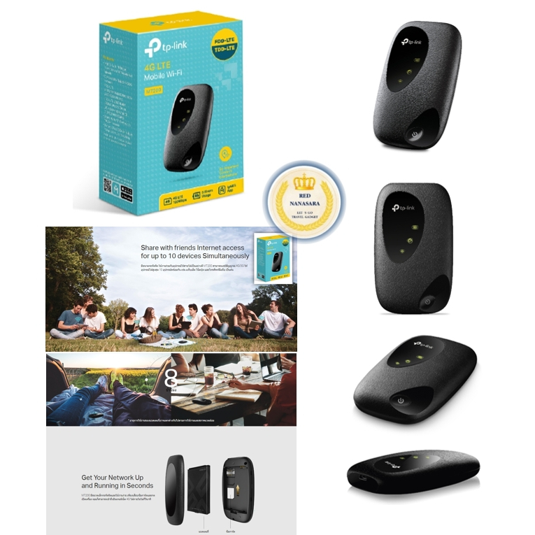 Tplink Pocket Wifi 4G LTE Mobile รุ่นM7200 (ของแท้ประกันศูนย์) | Shopee ...