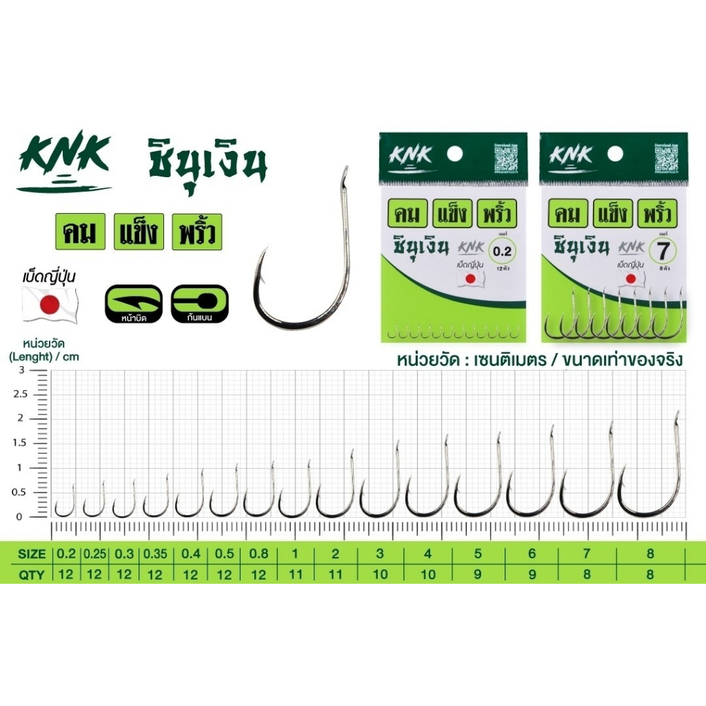 เบ็ดชินุเงิน KNK คม แข็ง พริ้ว | Shopee Thailand