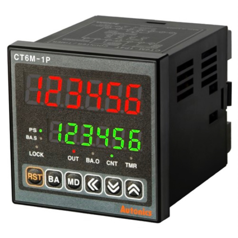 CT6M-2P4 AUTONICS Counter Timer 6 digit 7-segment LED,Supply 100-240Vac ...