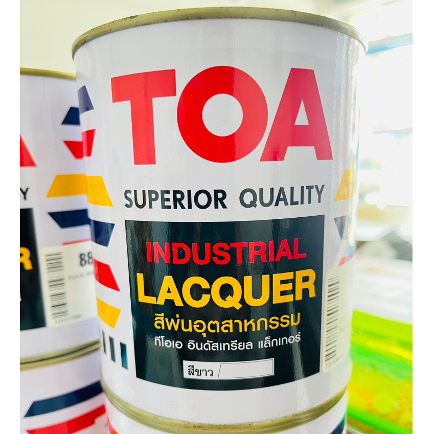 TOA สีพ่นอุตสาหกรรม 911ขาวด้าน / 922ขาวกึ่งเงา 0.875L. | Shopee Thailand