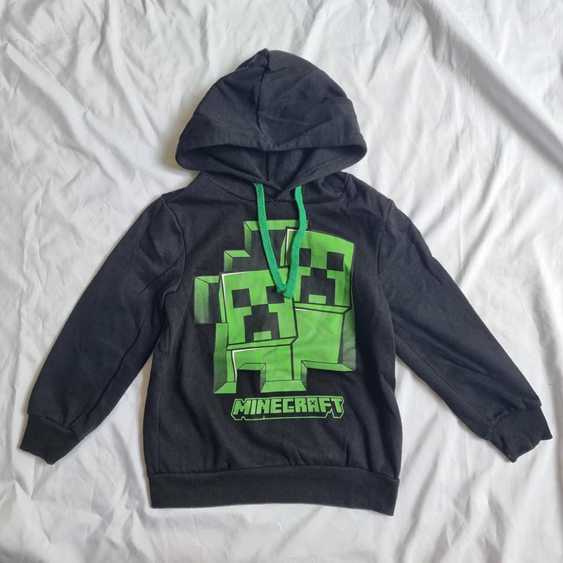 Minecraft sweater ใส่คลุมไปเรียนได้จ้าผ้าไม่หนานะคะ | Shopee Thailand