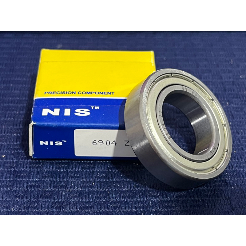 6904 Z ( 30 x 42 x 7 mm.) NIS BALL BEARING ลูกปืนเม็ดกลม ฝาเหล็ก 6904ZZ ...