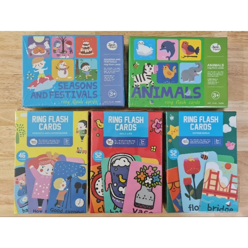 JoanMiro Ring Flash Cards - การ์ดคำศัพท์ ABC Flashcard | Shopee Thailand