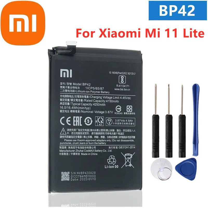 Xiao Mi Original BP42แบตเตอรี่สำหรับ Xiaomi Mi 11 Lite BP42ของแท้ ...