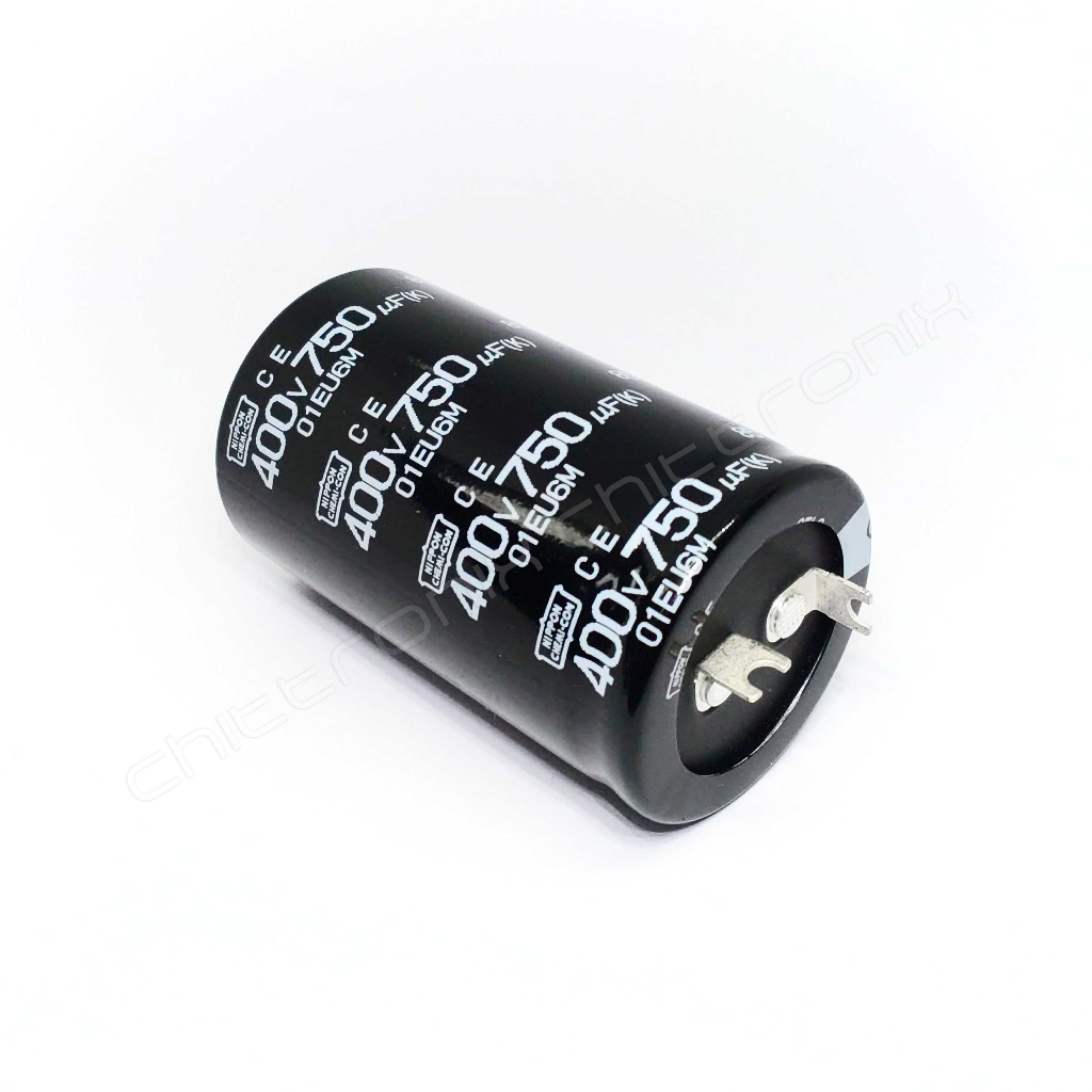 C 750uF 400V 85°C Capacitor คาปาซิเตอร์ ขนาด 35x58 mm. ยี่ห้อ NIPPON CHEMI-CON | Shopee Thailand