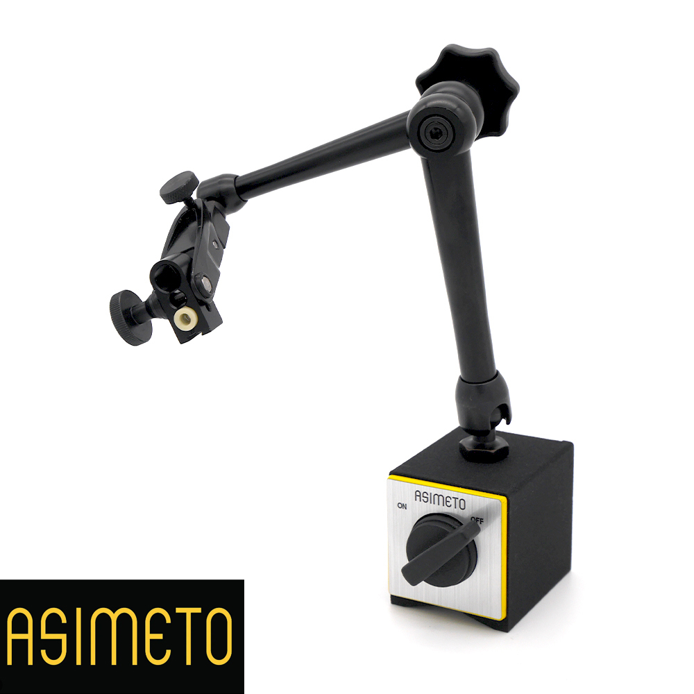 Asimeto ขาตั้งแม่เหล็ก จับไดอัลเกจ หมุนรอบตัว Articulating Arm Magnetic Bases 80kgf | Shopee ...
