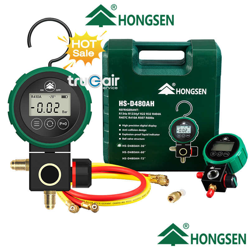 hongsen เกจเดี่ยว จอแสดงผลดิจิตอล วัดน้ำยาแอร์ HONGSEN Series-HS-D480AH60"(high) 150cm.วัดน้ำยา ...