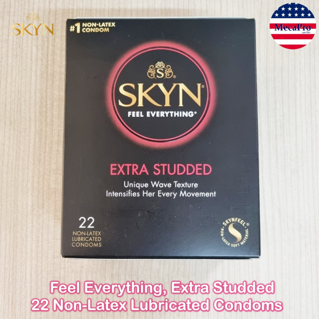 SKYN® Feel Everything, Extra Studded 22 Non-Latex Lubricated Condoms ...