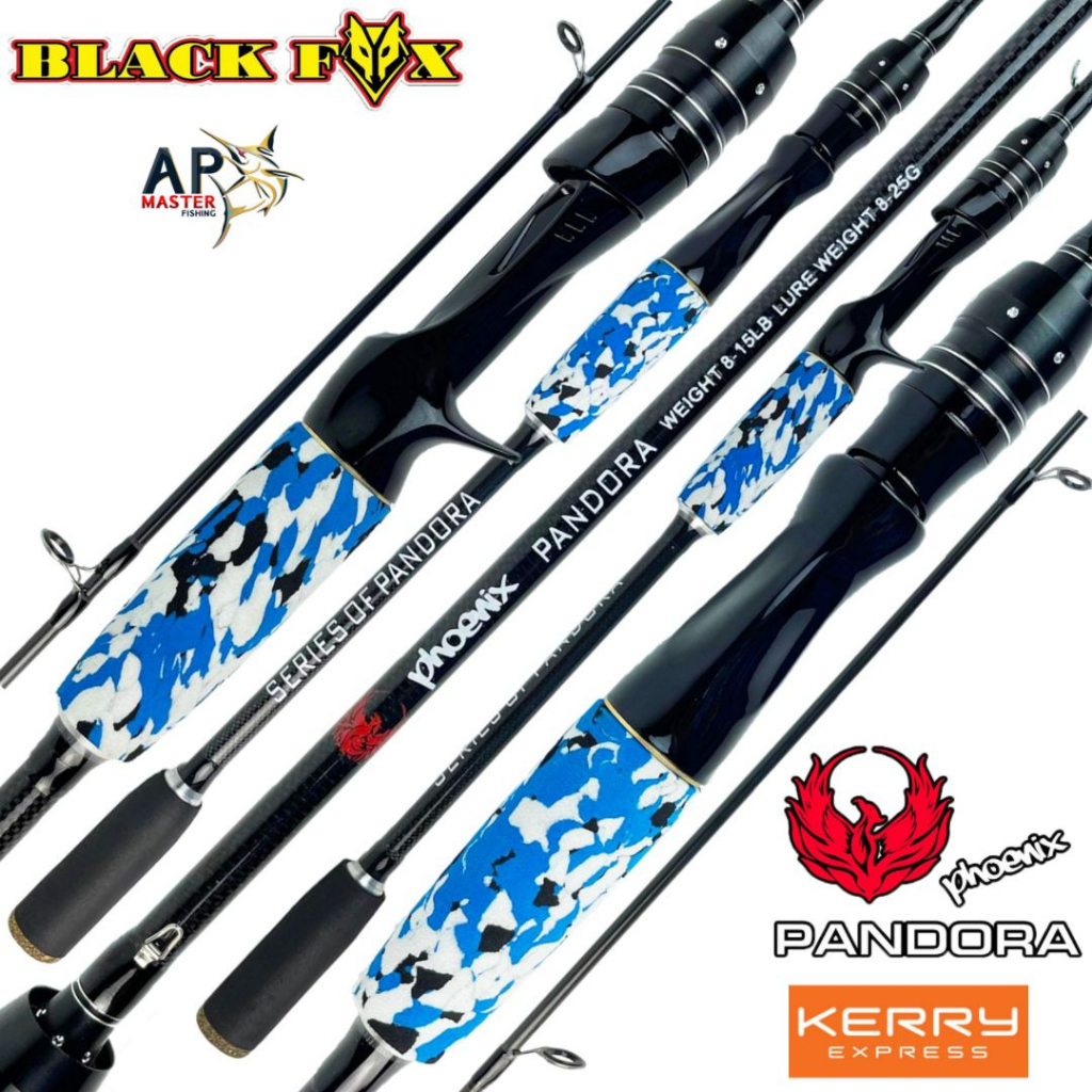 คันเบ็ด Phoenix PANDORA ฟีนิกซ์ 6ฟุต 7ฟุต 2ท่อน เวท8-15 เบทและสปินนิ่ง ...