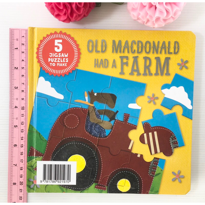 Jigsaw puzzles book : Old Macdonald Had A Farm หนังสือภาษาอังกฤษบอร์ด ...