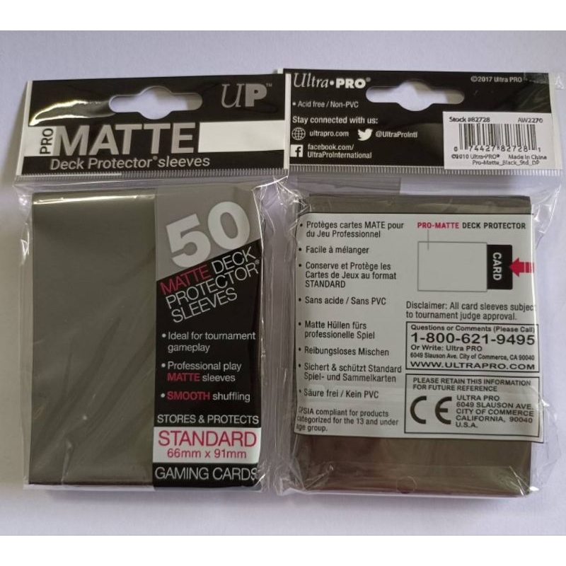 Sleeves Ultra Pro Matte (Standard size) 50CT | Shopee Thailand