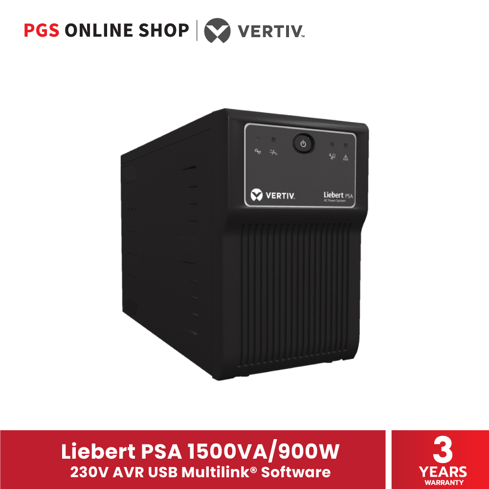 Vertiv Liebert PSA เครื่องสำรองไฟฟ้า รุ่น 1500VA/900W 230V AVR USB ...