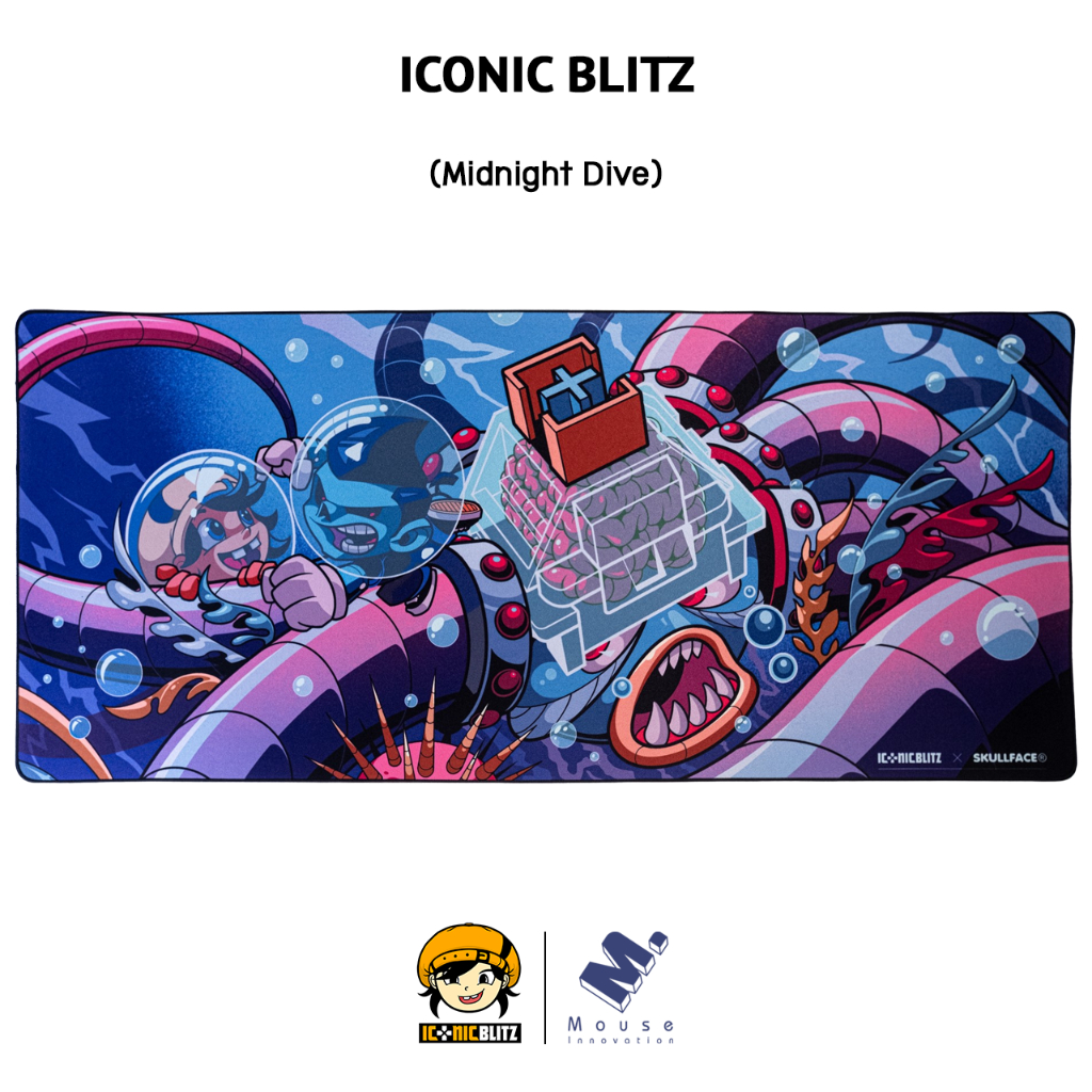 แผ่นรองเมาส์ Iconic Blitz รุ่น Midnight Dive (Uncoated) | Shopee Thailand