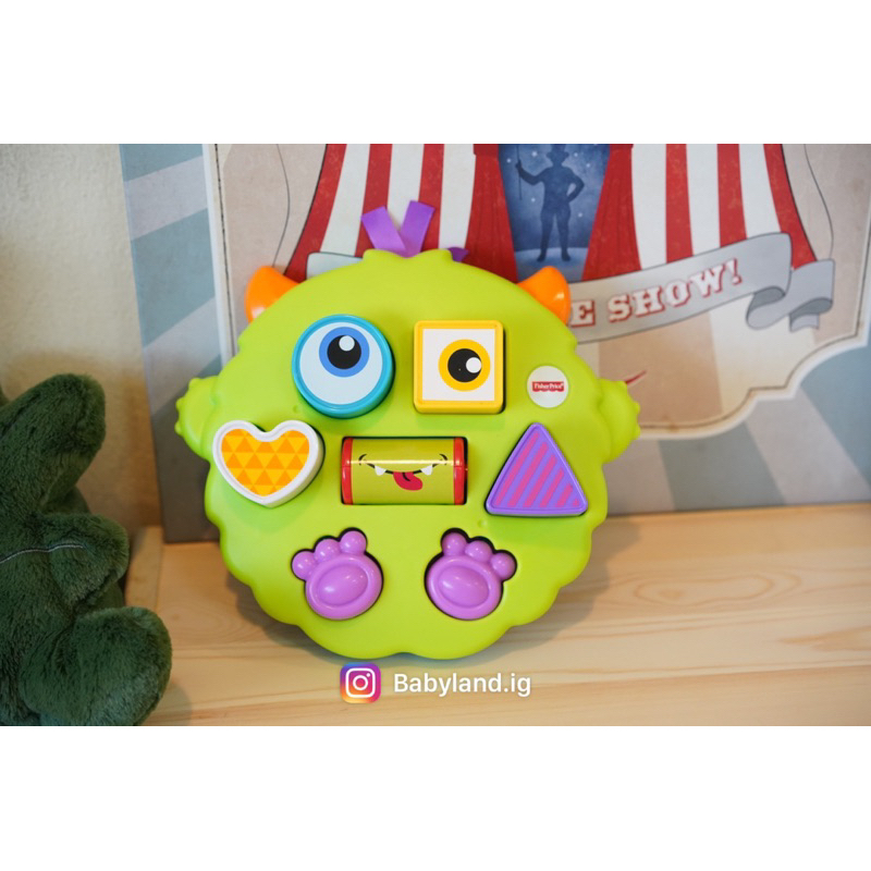 Fisher Price Silly Sortin' Monster Puzzle ฝึกวางบล็อก และ ป็อปอัพ สภาพ ...