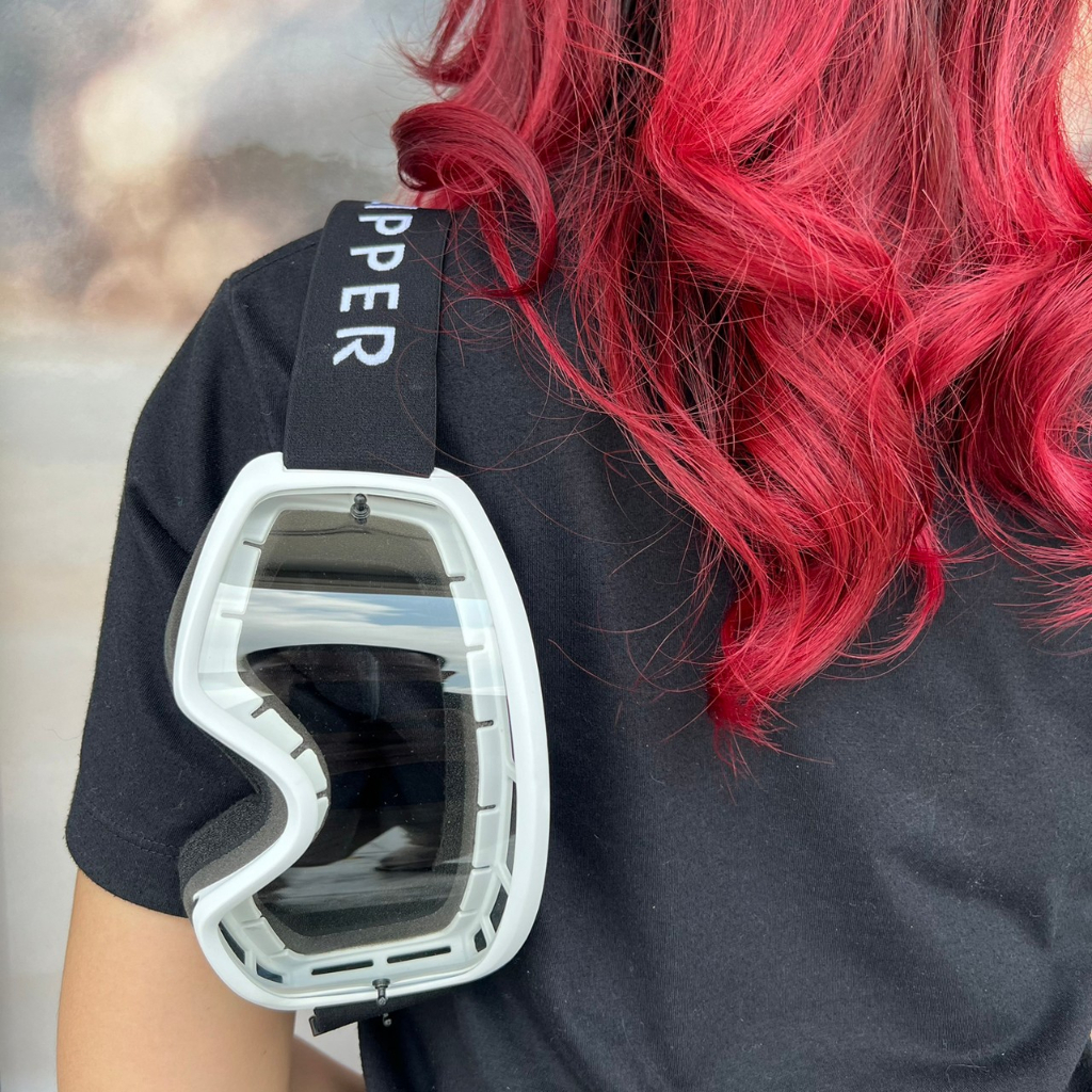 แว่นกันลม FASTHOUSE VONZIPPER BEEFY ELEMENT GOGGLE WHITE | Shopee Thailand