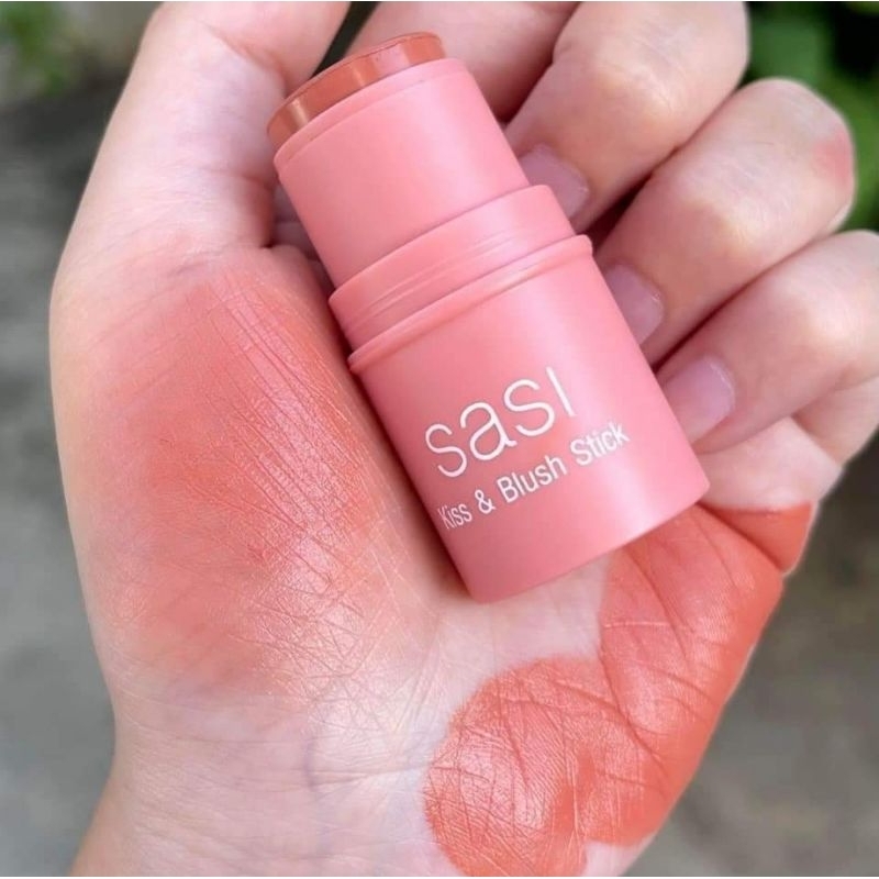 Sasi kiss & blush stick ครีมบลัช เนื้อดีสุดๆ สีชัด เนื้อไม่หนา เกลี่ย ...