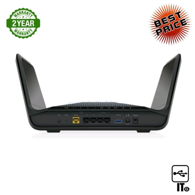 Router NETGEAR (RAX70) Wireless AX6600 Tri-band Gigabit Wi-Fi 6 เราเตอร ...