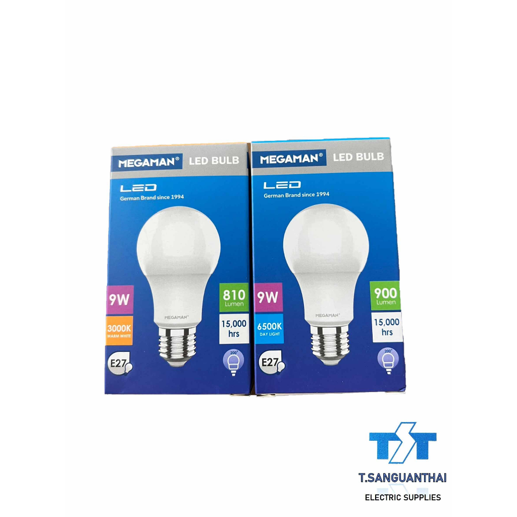 Megaman หลอดไฟ LED Bulb 9W A60 ขั้ว E27 รุ่น YTA60Z4 | Shopee Thailand