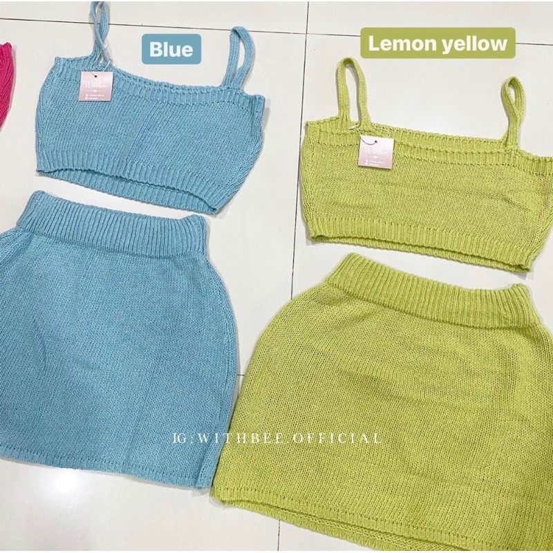 ส่งต่อ WITHBEE Lunar set (ชุดเซ็ท) สี Lemon yellow | Shopee Thailand
