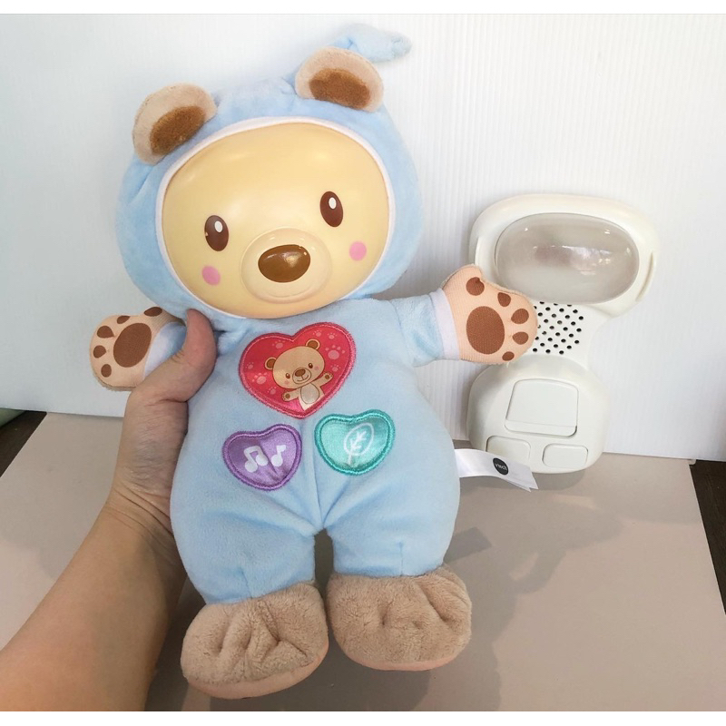 Vtech Sleepy Glow Bear หมีวีเทคตัวนุ่ม หน้ายาง มีไฟ กล่อมนอน(ถอดเครื่อง ...