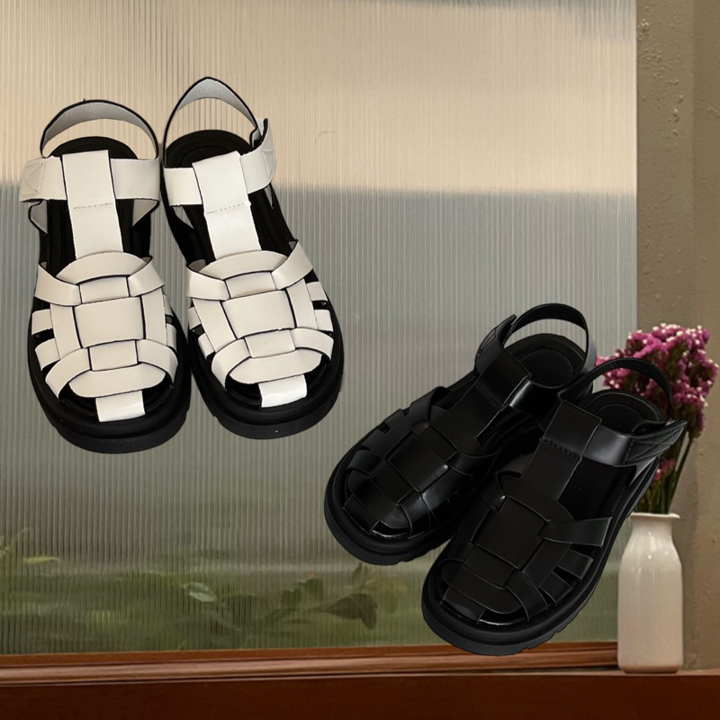 ︎ Charlie Shoes รองเท้าหนังสานรัดส้น | Shopee Thailand