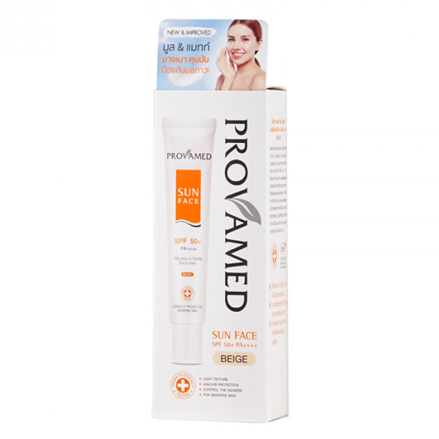 Provamed Sun Face SPF50+ PA++++ (สีเบจ 30กรัม) | Shopee Thailand