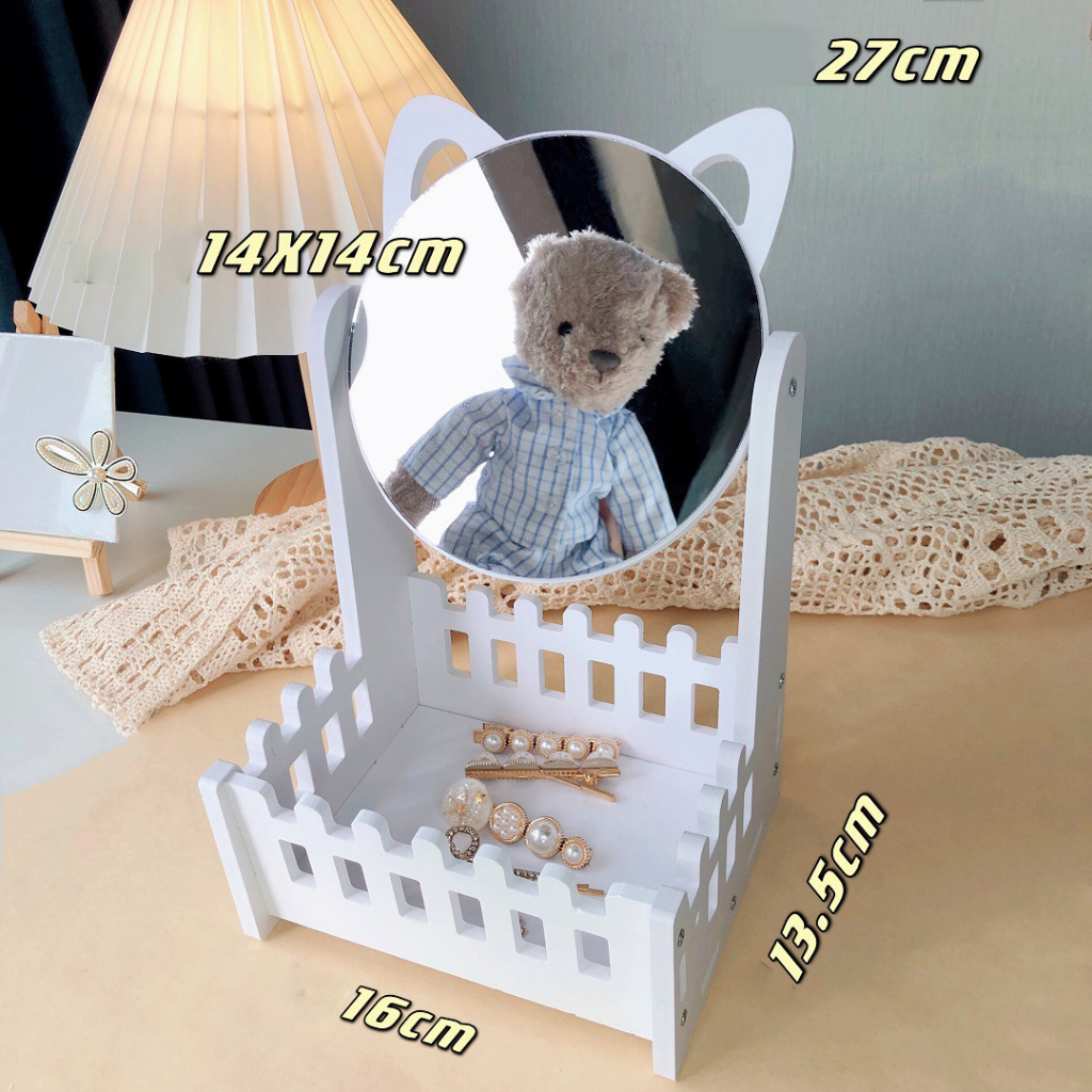 Thing a Home ชั้นวางเครื่องสำอาง กระจกแต่งหนา ชั้นวางของ มินิมอล สไตล์ ...