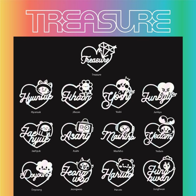 Treasure : Sticker Hologram สติ๊กเกอร์ติดแท่งไฟ | Shopee Thailand