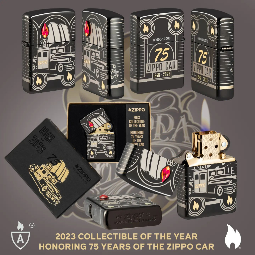 Zippo ไฟแช็กรุ่น 48692 2023 Collectible of The Year - 75th Anniversary Zippo Car (Asia Pacific ...