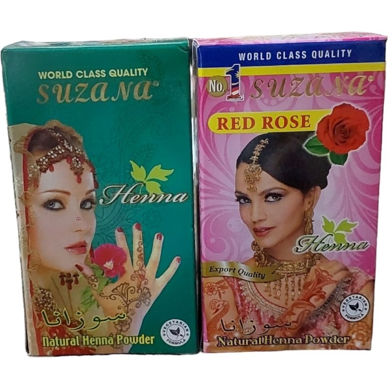 SUZANA Henna ผงเฮนน่าเพ้นท์เล็บและมือสีแดง (มี Halal) 70กรัม | Shopee ...