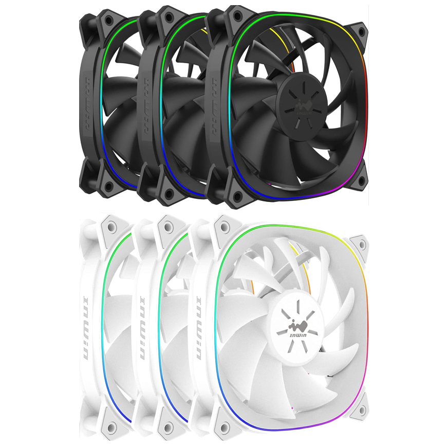 FAN CASE INWIN Sirius Extreme Pure ASE120P Triple pack with RGB Module ...