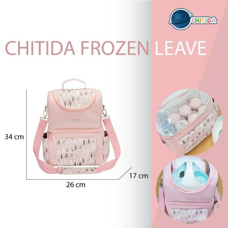 กระเป๋าเก็บความเย็น CHITIDA รุ่น FROZEN LEAVE (ใส่เครื่องปั้มนมใหญ่ได้ ...
