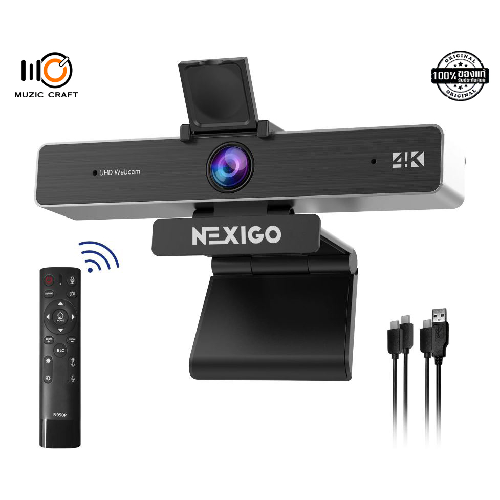 NexiGo N950P 4K *ของแท้ประกัน 1ปี* เว็บแคม Ultra HD 4K Resolution ...