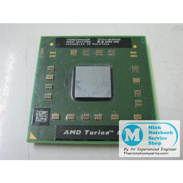 ซีพียู CPU AMD Turion 64 Mobile technology MK-36 ความเร็ว 2GHz, L2 512 KB, Bus 800MHz, Socket S1 ...
