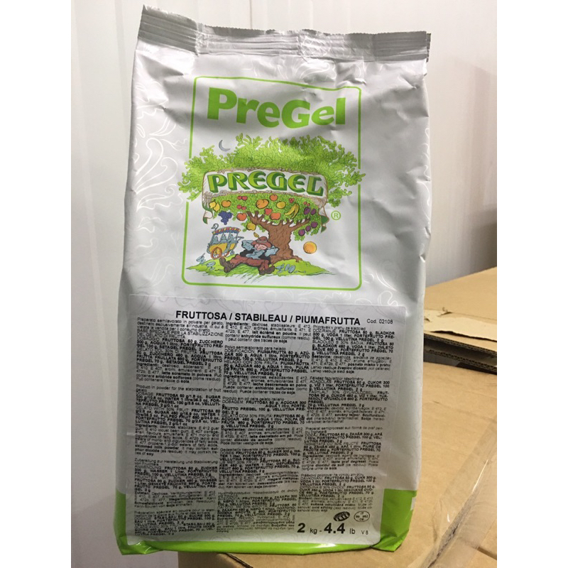 Pregel Fruttosa Base (Code : 02108) 2 กก. for ice cream (Cold) | Shopee ...