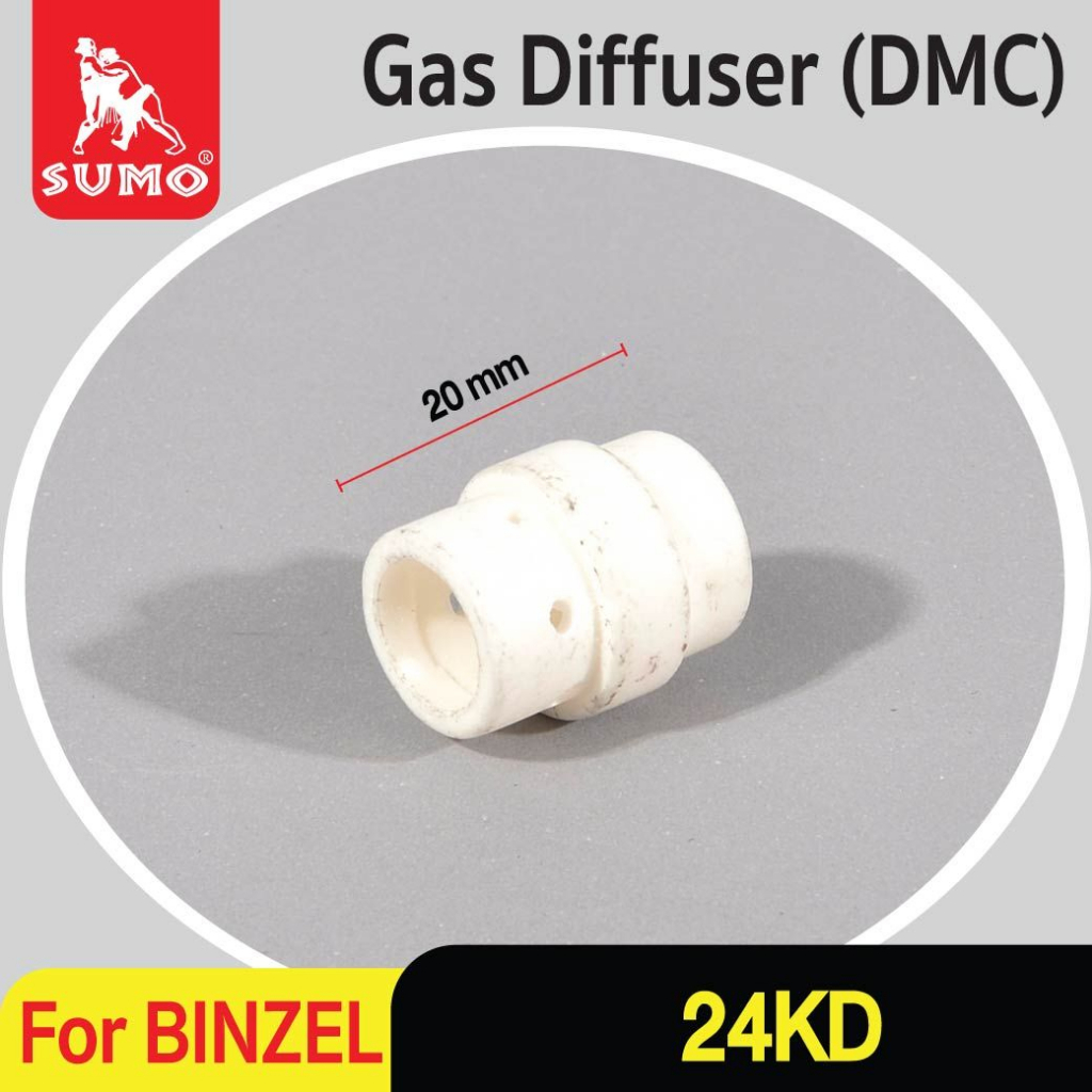Gas Diffuser (DMC) 20mm 24KD อะไหล่สำหรับปืนเชื่อม MIG 24KD Binzel | Shopee Thailand