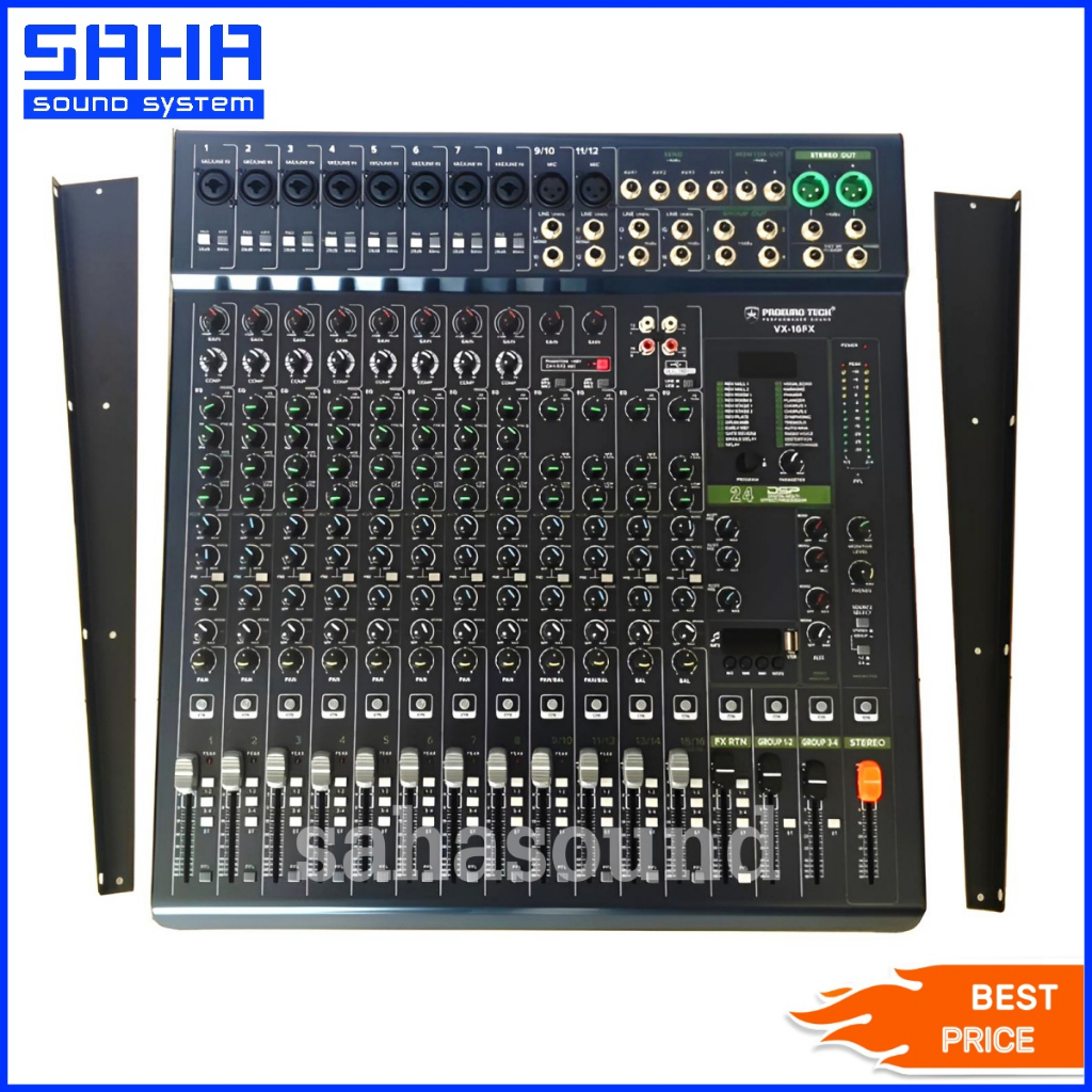 🔥 ประกัน 1 ปี 🔥 PRO EUROTECH VX-16FX MIXER มิกเซอร์ 16 แชนแนล (USB ...