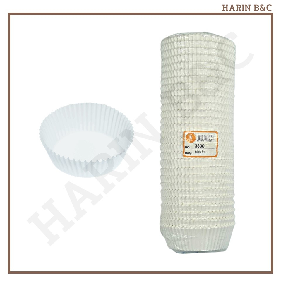 S&S กระทงกระดาษ (กระทงจีบ) 3330 สีขาว 800ใบ / Paper Muffin Cup No.3330 White 800pcs | Shopee ...