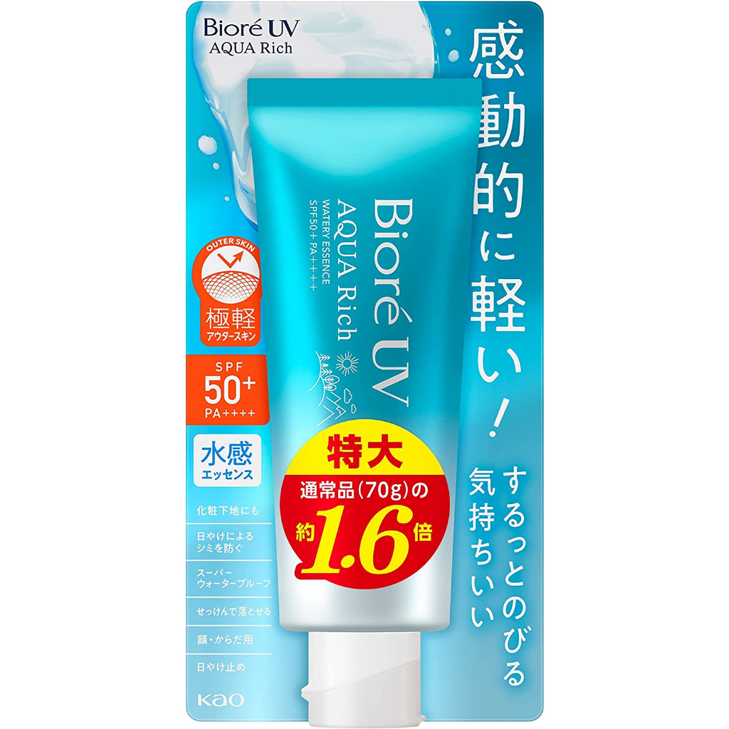 โฉมใหม่ เพิ่มปริมาณ ครีมกันแดด Biore UV Aqua Rich Watery Essence SPF50+ PA++++ Micro Defense จาก ...